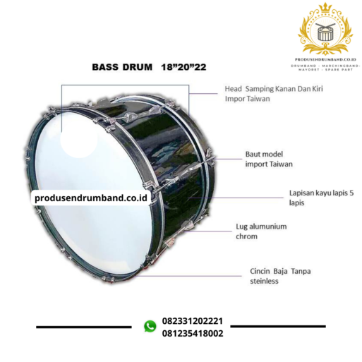 Alat Musik Bass Drum - Produsen Drumband Terlengkap-Terbaik