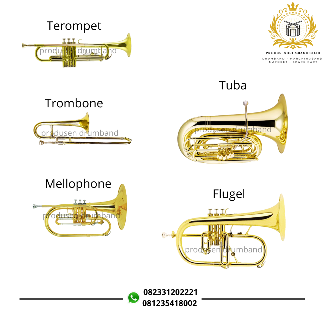 Jual Berbagai Macam Jenis Terompet - Produsen Drumband